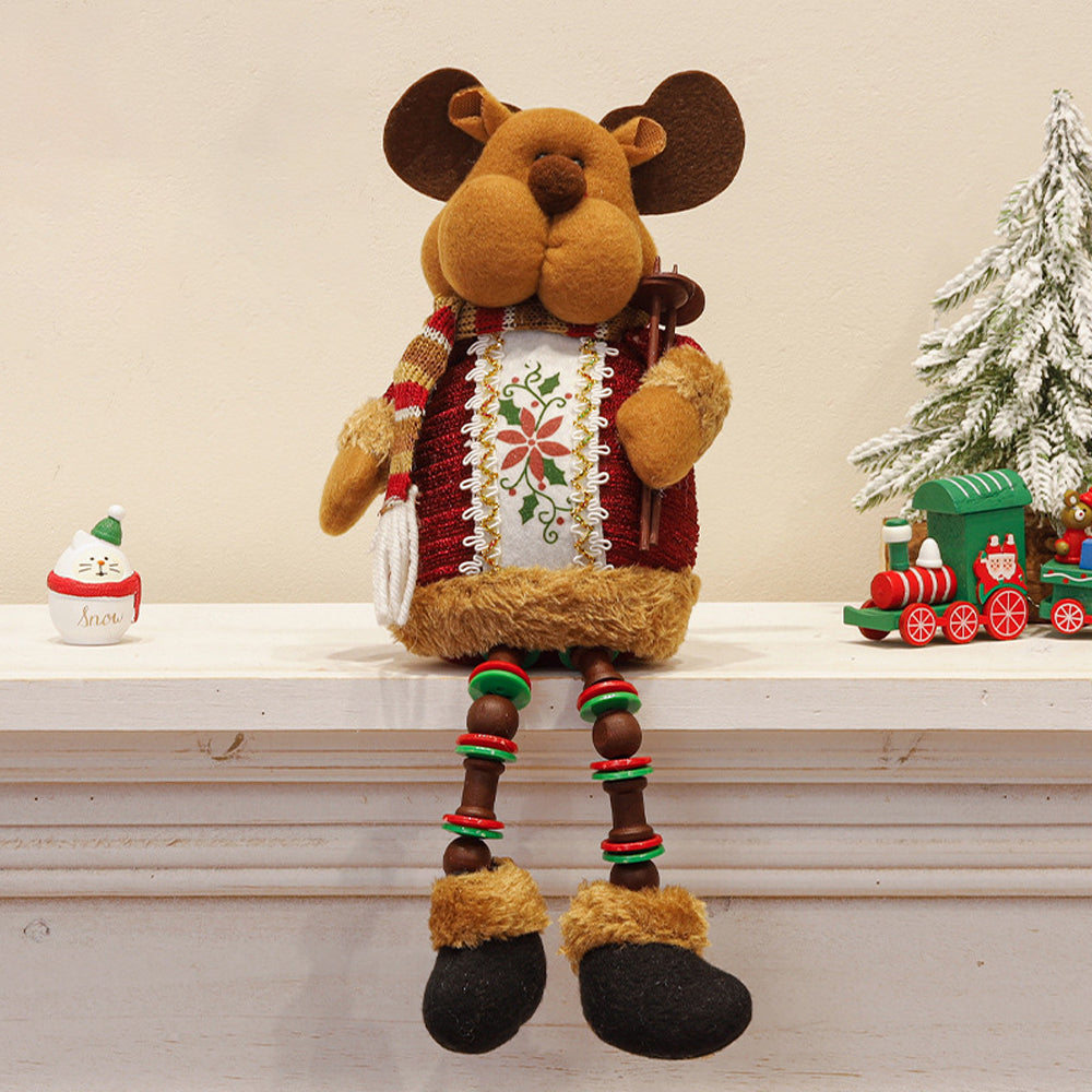 Reindeer Hanging Legs Table Décor, 13 inches - Little Surprise Box