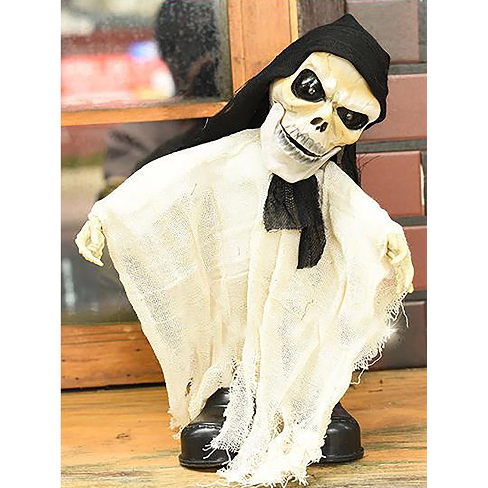 Beige Scary Walking Dwarf skeleton Battery operated Décor - Little ...